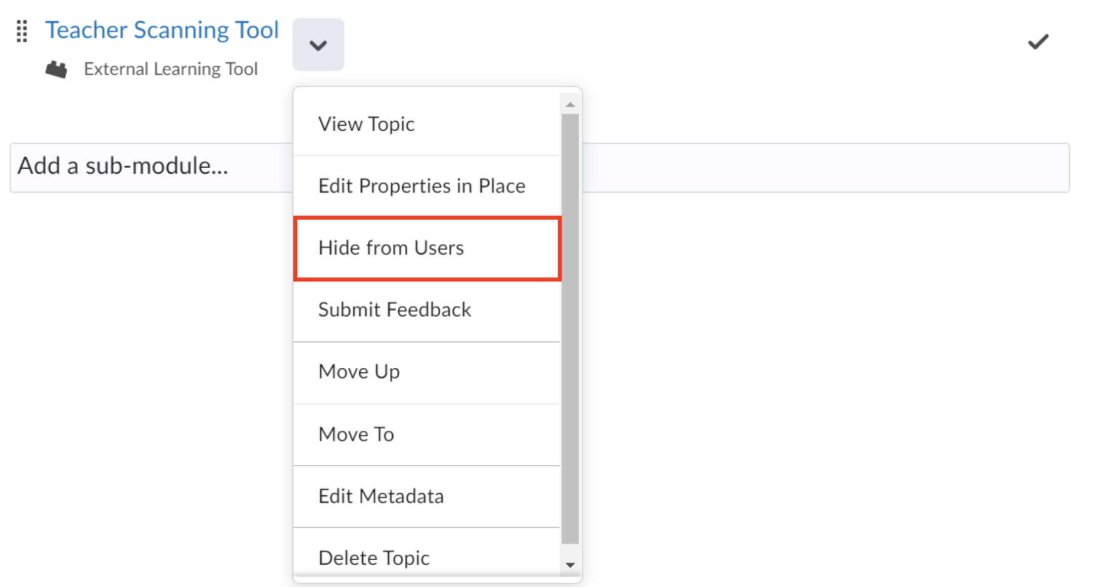 D2L/Brightspace - Accessing & Using the Instructor Scan Tool